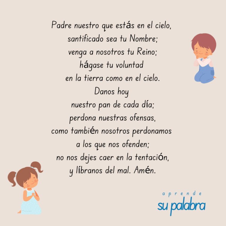 El Padre Nuestro para niños (significado + actividades)